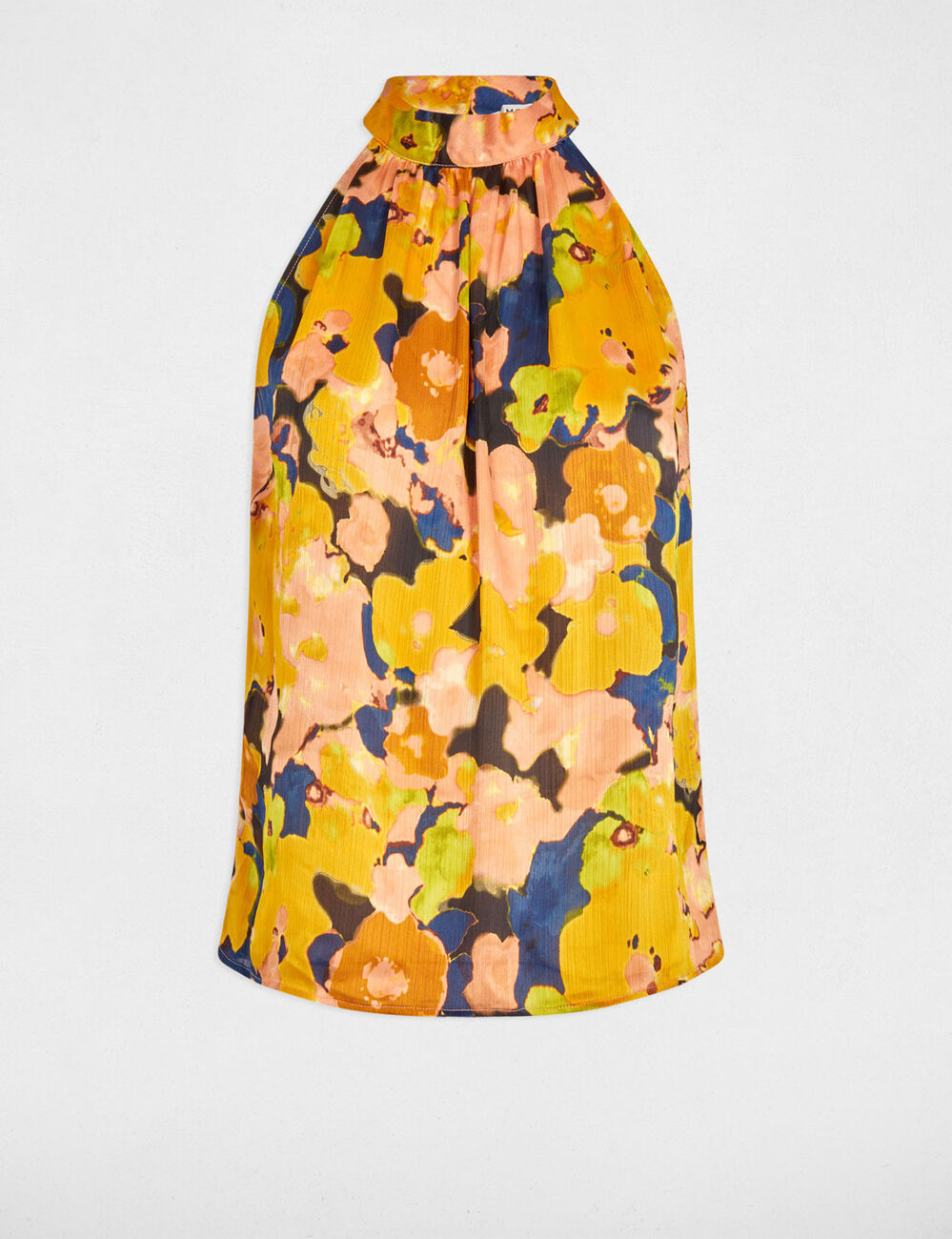 Top fluide col montant multicolore femme | Morgan