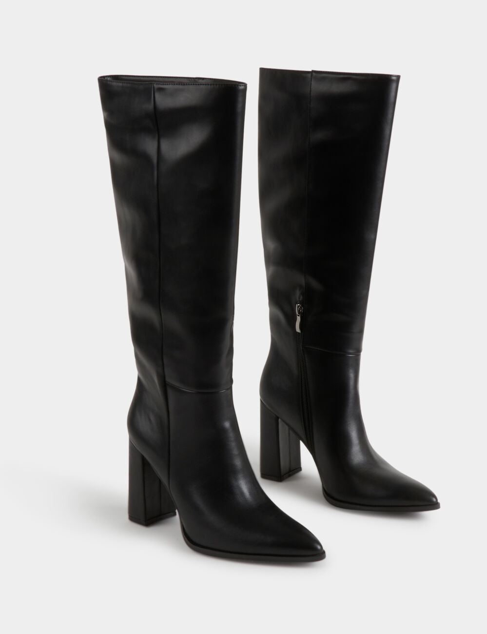 Bottes à talons et bouts pointus noir femme | Morgan