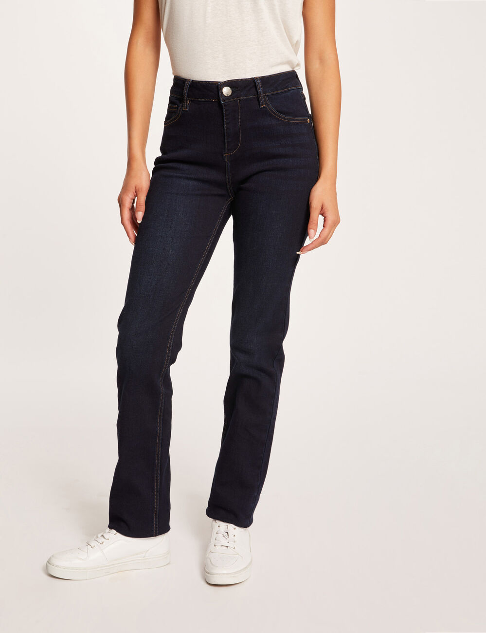Jeans regular taille standard jean brut femme | Morgan
