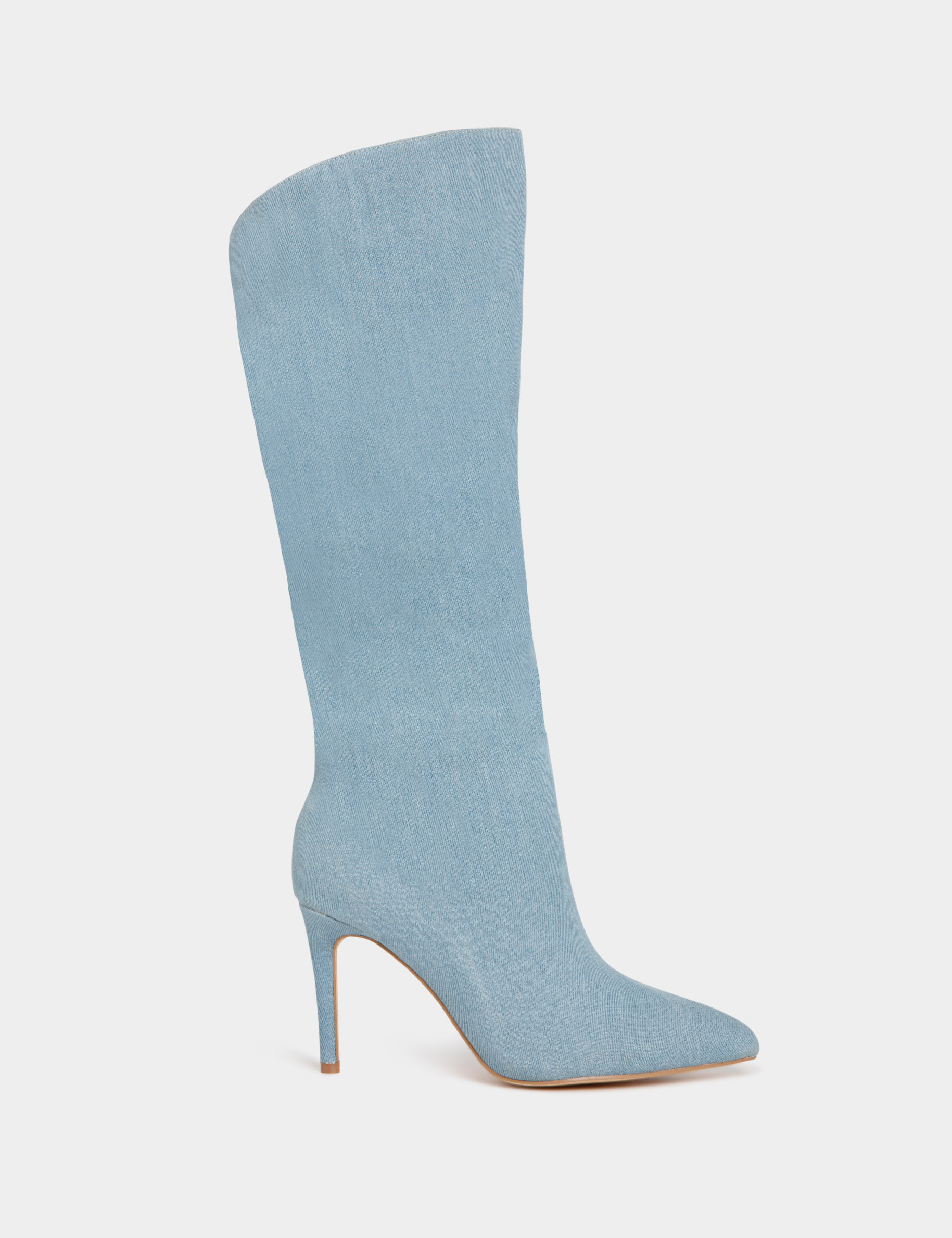 Bottes à talons en jean jean femme | Morgan