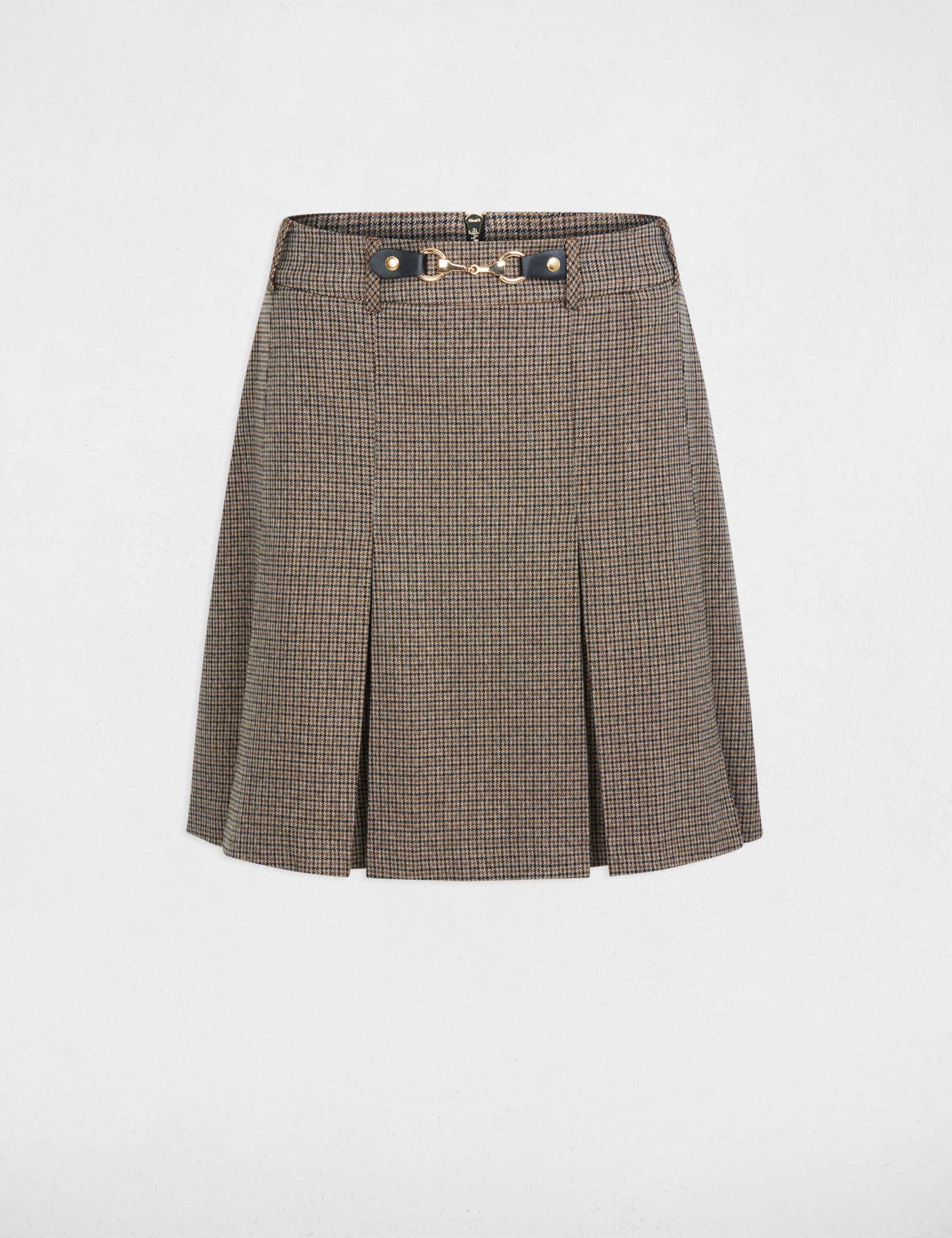 Jupe courte tweed multicolore femme | Morgan
