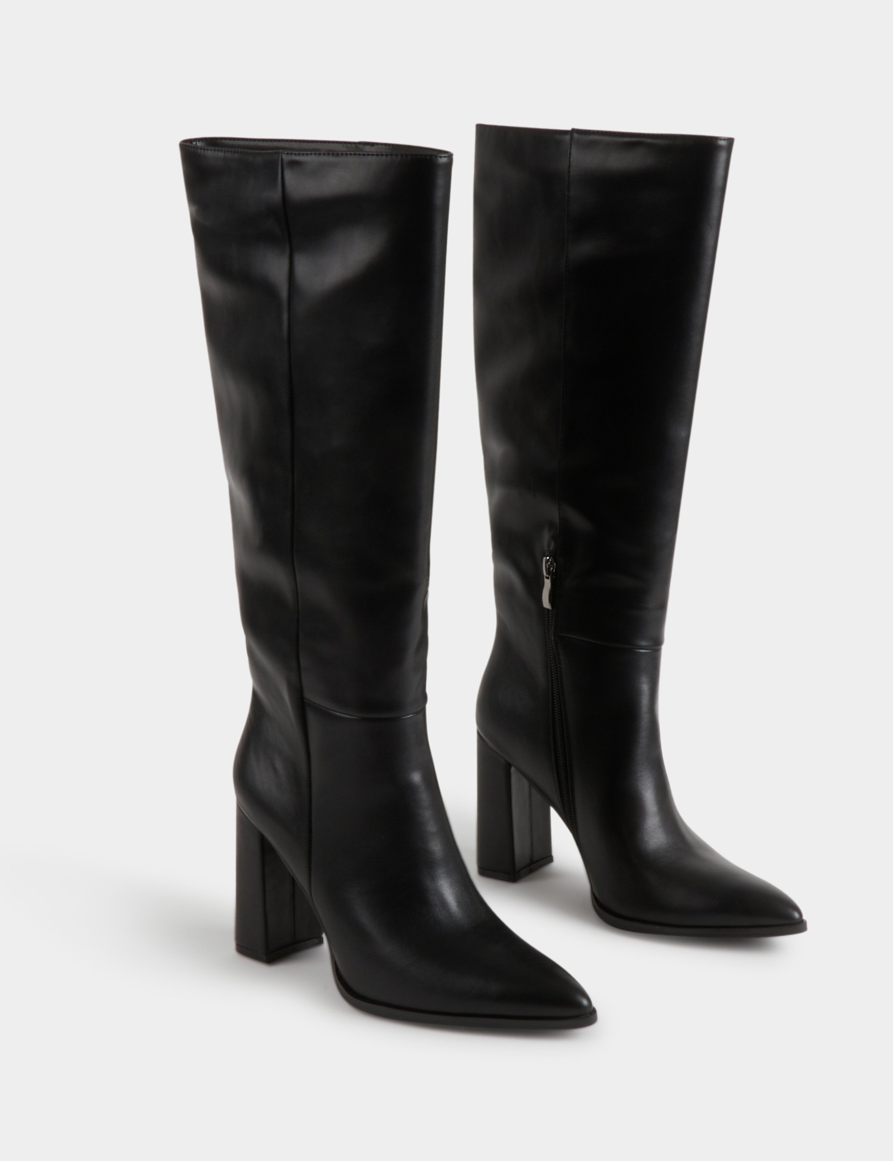 Bottes à talons et bouts pointus noir femme | Morgan