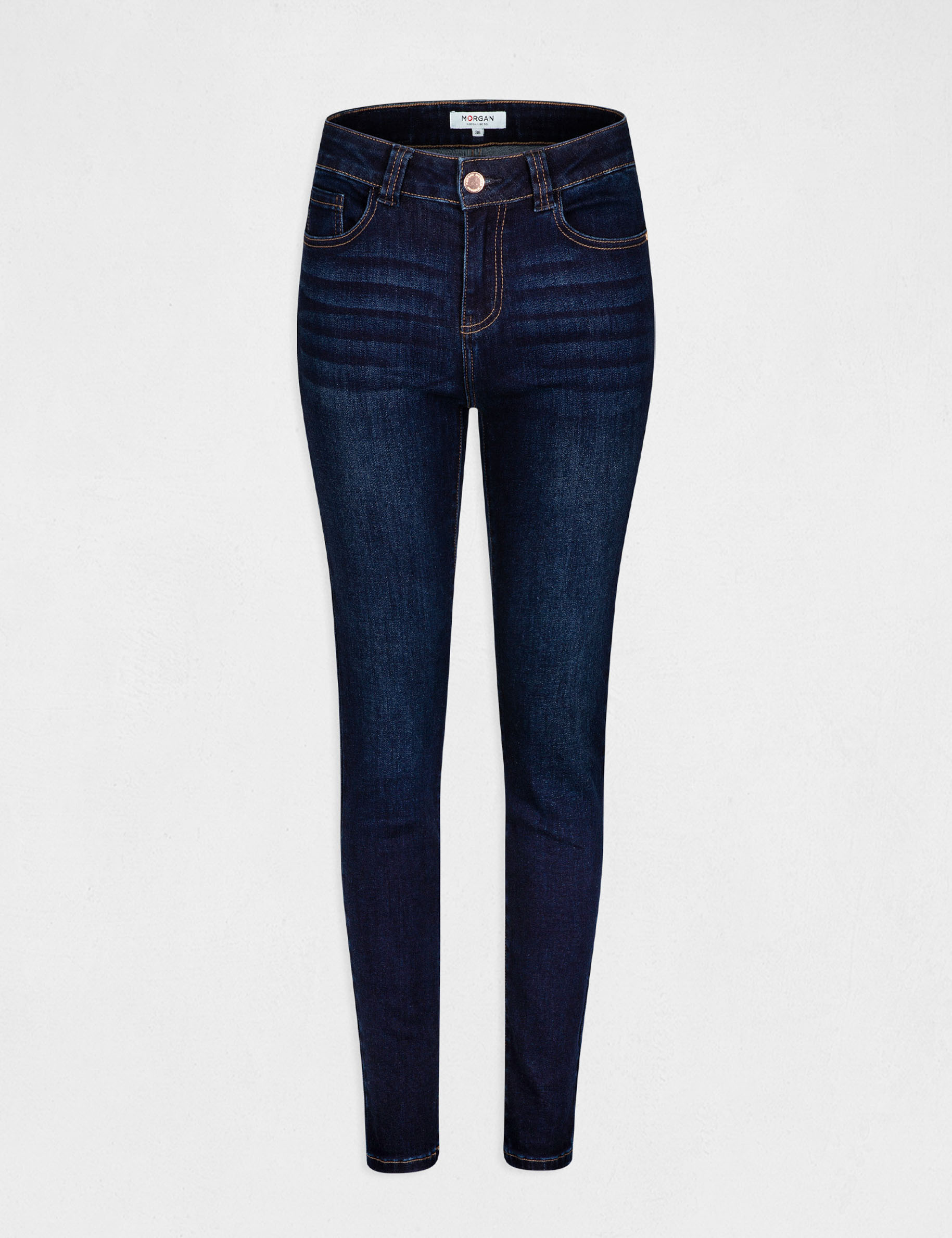 Jeans slim taille haute jean stone femme | Morgan