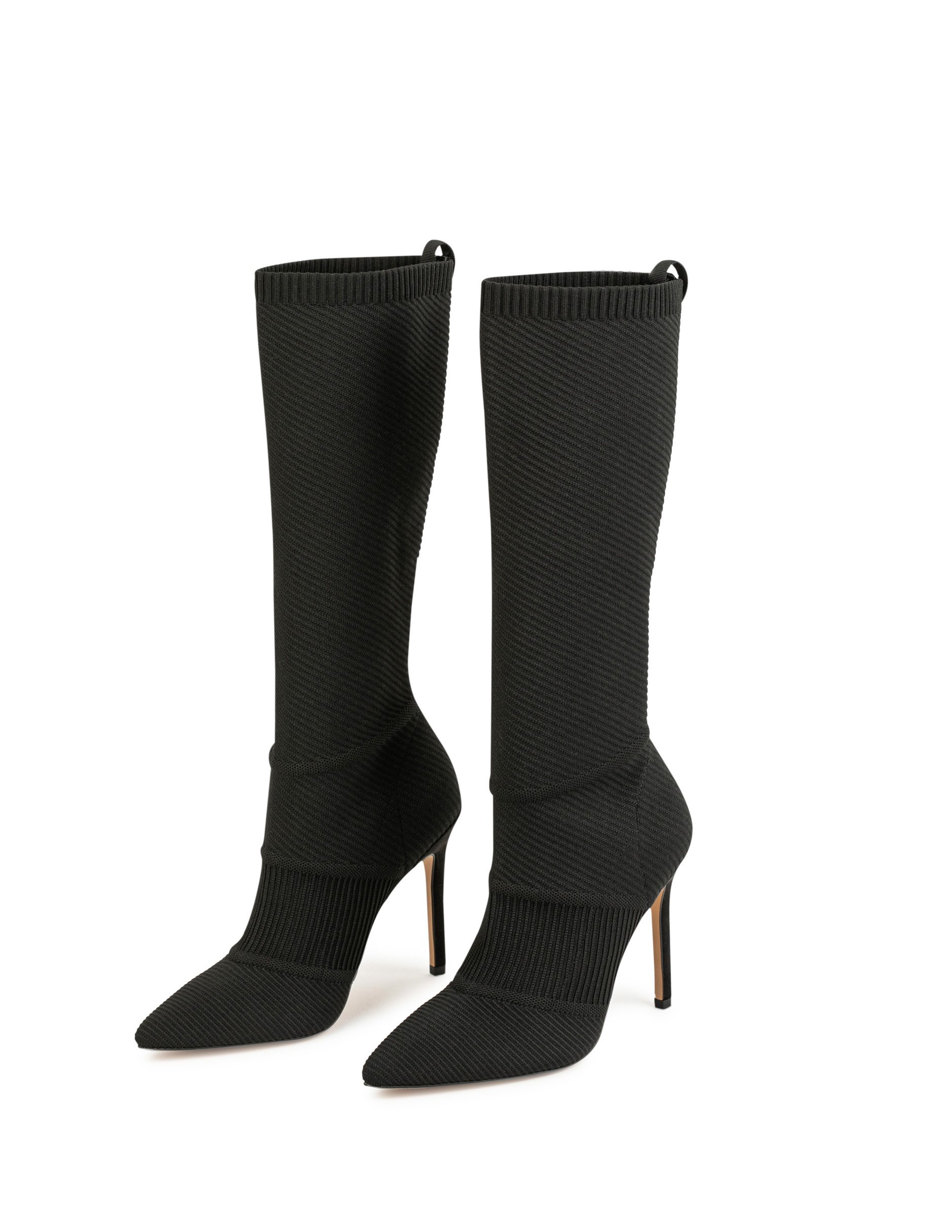 Bottes à talons aiguilles noir femme | Morgan