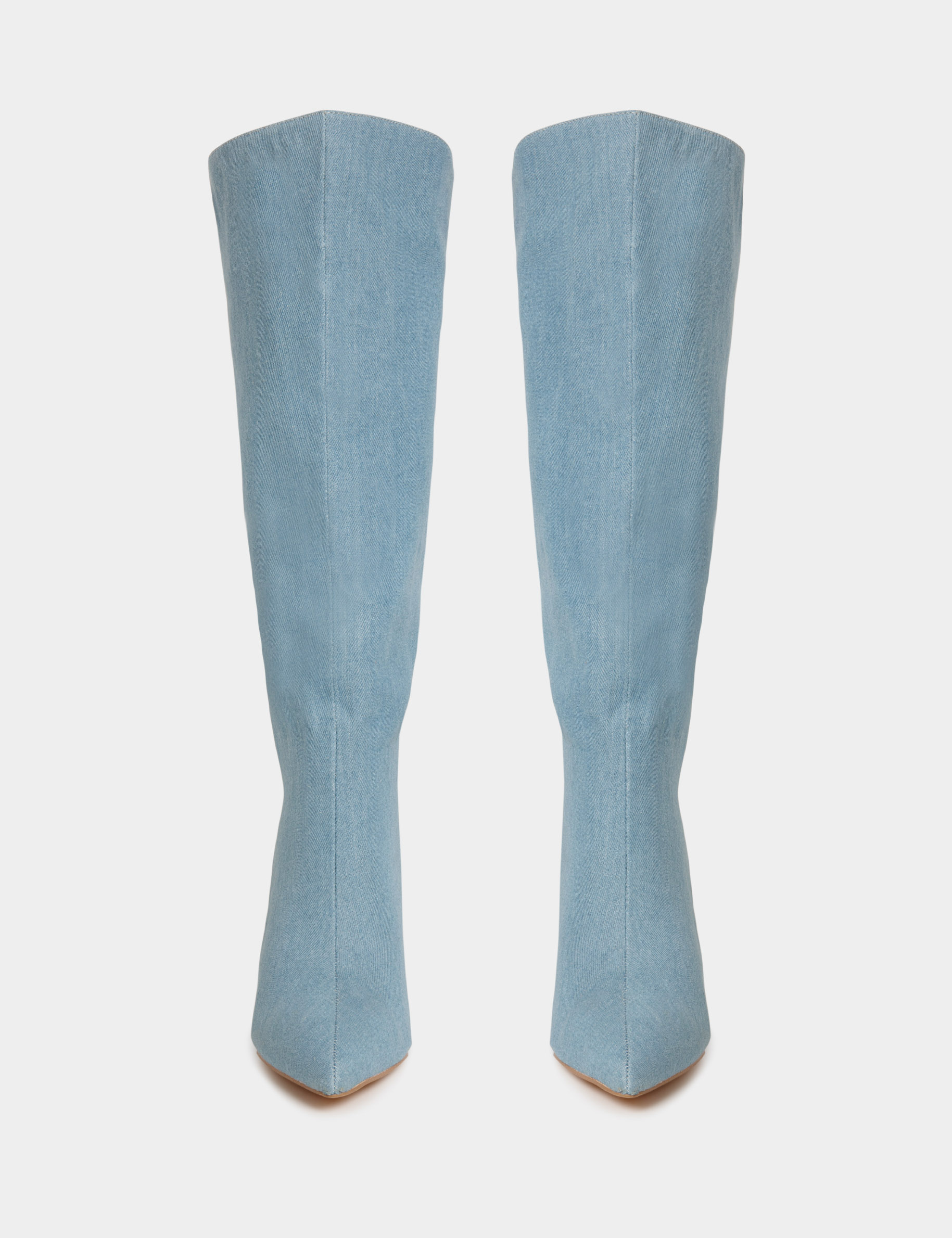 Bottes à talons en jean jean femme | Morgan