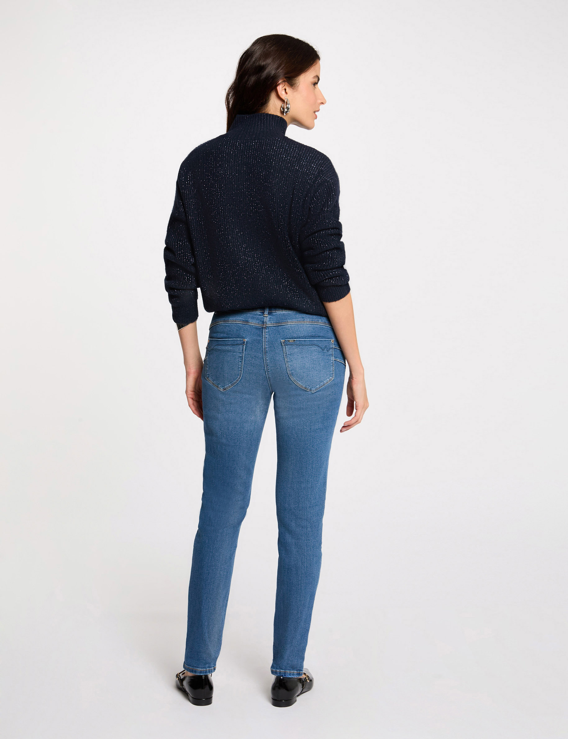 Jeans slim taille standard denim stone femme | Morgan