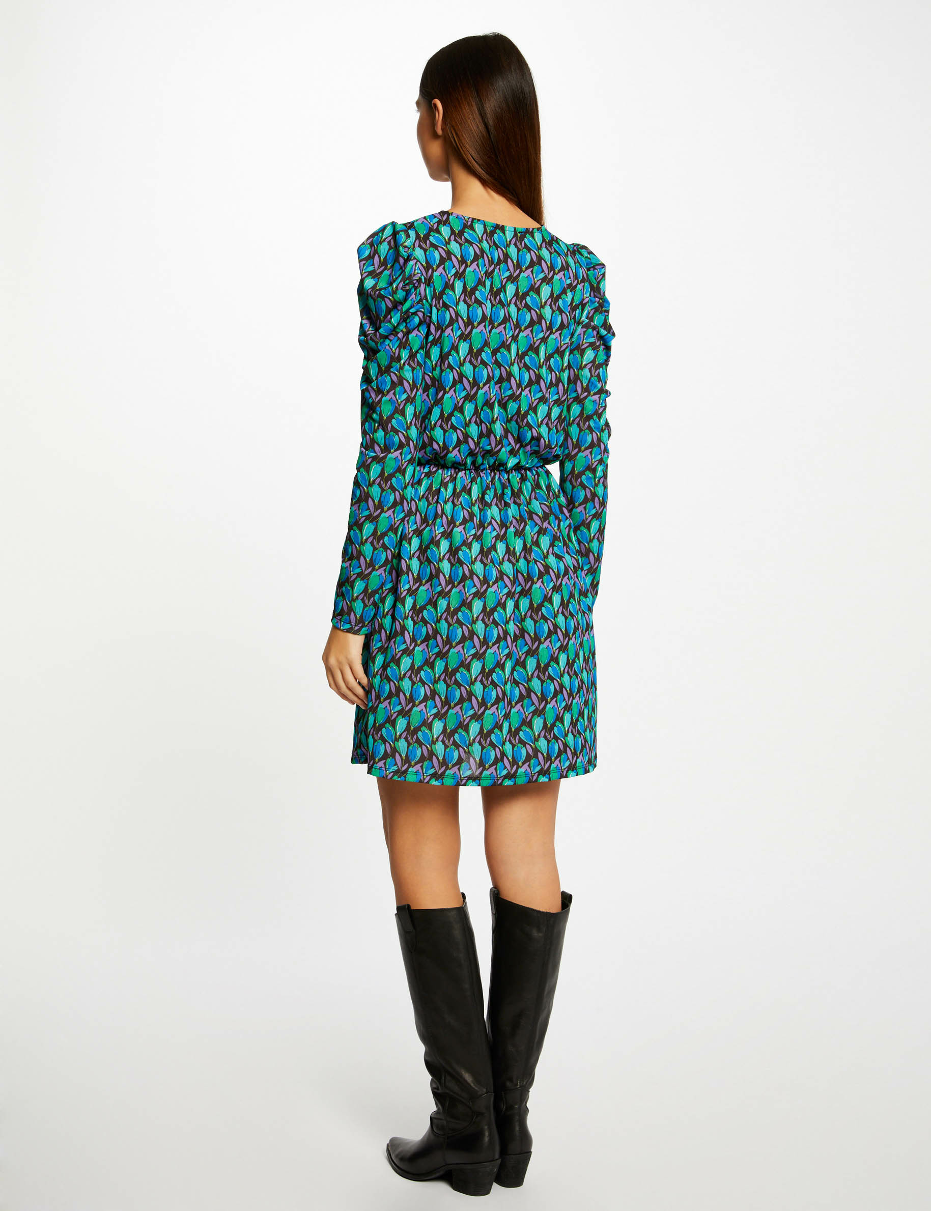 Robe droite imprimé floral multico femme | Morgan