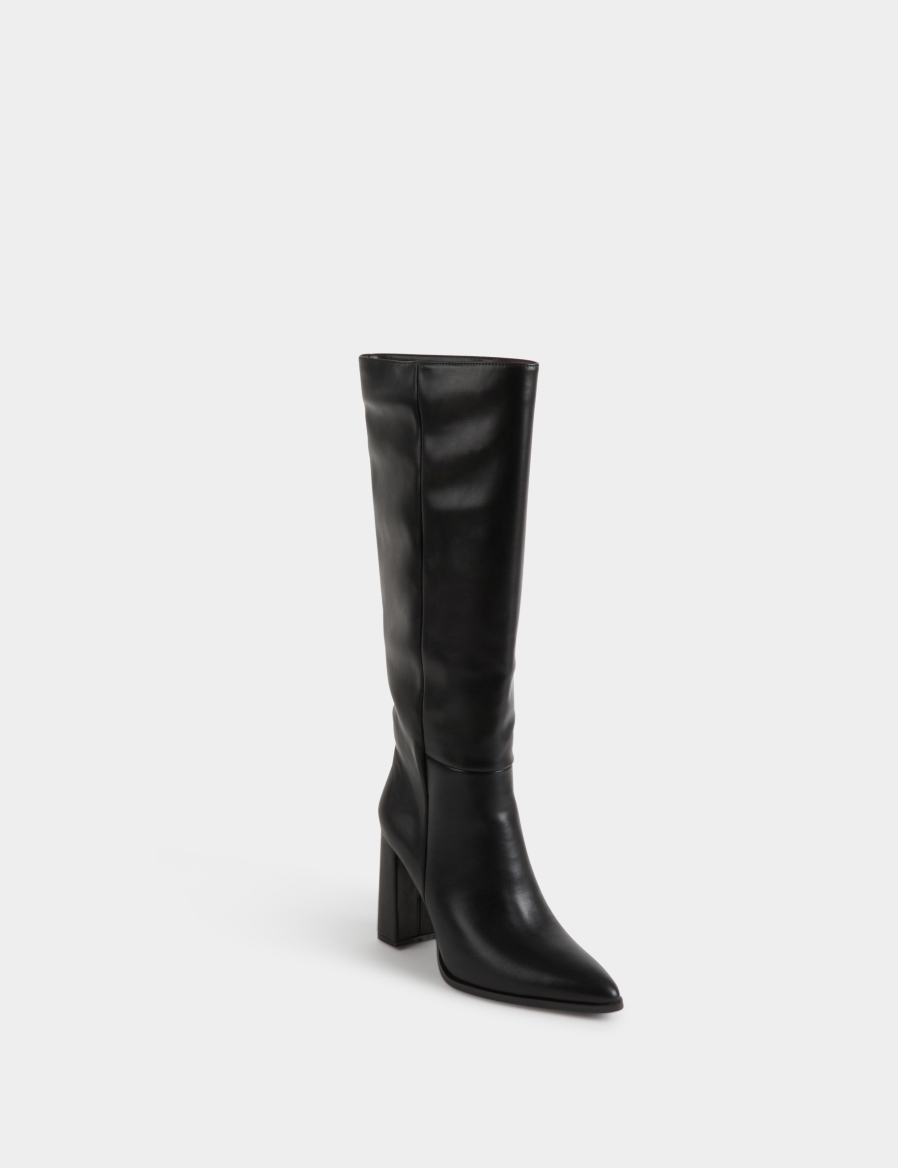 Bottes à talons et bouts pointus noir femme | Morgan